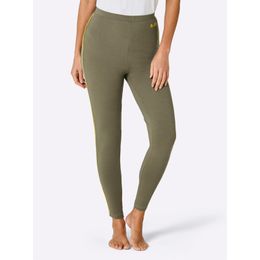 feel good Damen Leggings, khaki, Gr&ouml;&szlig;e 36/38