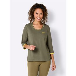 feel good Damen Shirt, khaki, Gr&ouml;&szlig;e 52/54