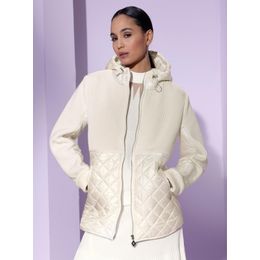 WITT Damen Winterjacke im Materialmix, ecru, Gr&ouml;&szlig;e 40