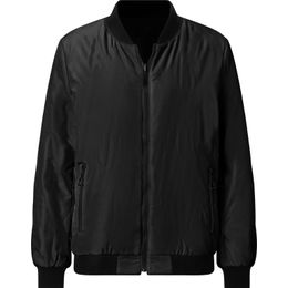 WITT Damen Wendejacke in Blouson-Form, sand-schwarz, Gr&ouml;&szlig;e 40