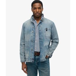 Superdry Men's The Merchant Store - Denim-workwear-jacke Hellblau - Gr&ouml;&szlig;e: M 1020200500944MB9002