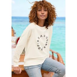 ELBSAND Damen Sweatshirt, creme, Gr&ouml;&szlig;e M (38)