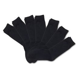 Tchibo - 7 Paar Socken - Herren - Gr. 41-43 - schwarz