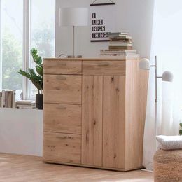 Pharao24.de Kommode in Eiche Bianco 100 cm breit