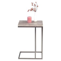 Pharao24.de Sofa Beistelltisch in Beton Grau modern