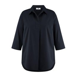Anna Aura - Bluse, blau, Gr. 50 / XL - Baumwolle