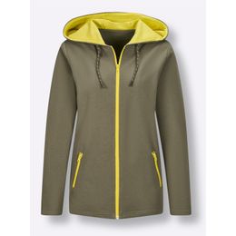 feel good Damen Jacke, khaki, Gr&ouml;&szlig;e 52/54