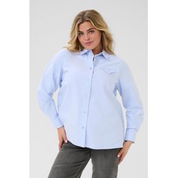 Kaffe Curve Bluse 'Osina' Damen Gr&ouml;&szlig;e 7XL hellblau