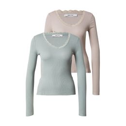 ABOUT YOU Shirt 'Line' Damen Gr&ouml;&szlig;e S beige / mint