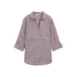 Tom Tailor Bluse Damen Gr&ouml;&szlig;e M bordeaux / wei&szlig;