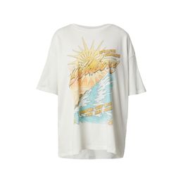 Billabong T-Shirt 'WHERE THE SUN C' Damen Gr&ouml;&szlig;e M himmelblau / gelb / mandarine / wei&szlig;