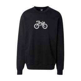 Iriedaily Sweatshirt 'Daily Bike' Herren Gr&ouml;&szlig;e S schwarz / wei&szlig;