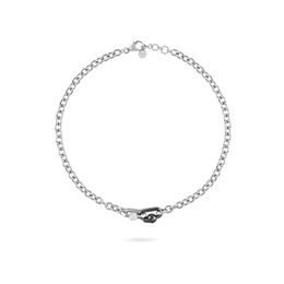 Philipp Plein Jewellery Necklace 'PLEIN EDGE' male Silver size One Size