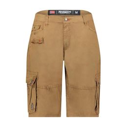 Geographical Norway Cargobermudas "Palmdale" in Hellbraun - 69% | Gr&ouml;&szlig;e XL | Herren-plussize