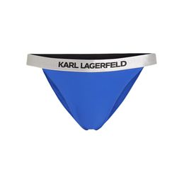 K by KARL LAGERFELD Karl Lagerfeld Bikinihose Damen Größe XL blau / weiß