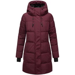 Marikoo Mantel 'Kaituu XVI' Damen Größe M weinrot Wintermantel