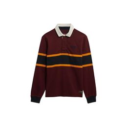 Superdry & Co Poloshirt Herren Gr&ouml;&szlig;e L orange / bordeaux / schwarz