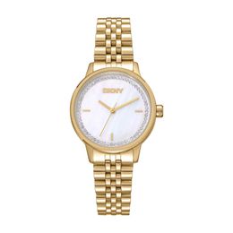 DKNY Uhr - Quarzuhr Everyday - Gr. unisize - in Gold - f&uuml;r Damen