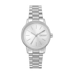 DKNY Uhr - Quarzuhr Urban - Gr. unisize - in Silber - f&uuml;r Damen