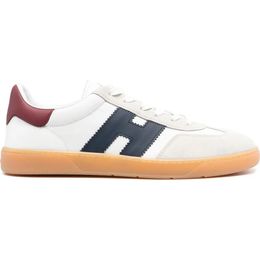 Hogan Low-Top Sneaker - Heren Cool Sneaker Wit/Blauw/Rood - Gr. UK_11 - in Wei&szlig; - f&uuml;r Damen