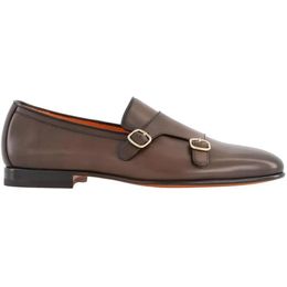 Santoni Loafer - Loafer - Gr. UK_10 - in Braun - f&uuml;r Damen