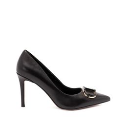 TWINSET Twin-Set Hohe Schuhe - High-Heeled Black Pumps With Pointed Toe - Gr. 38 (EU) - in Schwarz - f&uuml;r Damen