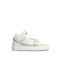 Mason Garments Low-Top Sneaker - Firenze Mid Sneakers - Gr. 45 (EU) - in Wei&szlig; - f&uuml;r Damen