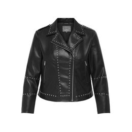 Only Carmakoma Bikerjacke in Black | Gr.: 48