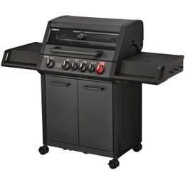 Gasgrill Enders "Monroe Pro 4 SIK Turbo Shadow", schwarz (matt graphit), B:153,5cm H:118,5cm T:58cm, Grills, BxH: 153,5x118,5 cm