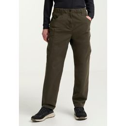 Cargohose Jack Wolfskin "YUMA CARGO PANTS W", Damen, Gr. 36, Normalgr&ouml;&szlig;en, obsidianmoss, Oberstoff: 66% POLYESTER, 34% BAUMWOLLE ; Futter: 65% POLYESTER, 35% BAUMWOLLE, Hosen Cargohose