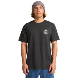 T-Shirt Billabong "Rotor Fill", Herren, Gr. M, schwarz (washed schwarz), 100% Baumwolle, Shirts T-Shirt