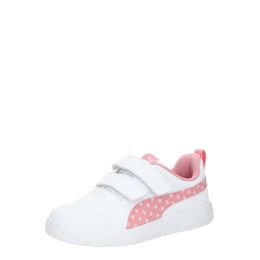Puma Sneaker 'Courtflex V3 Dotty V' Jungen Gr&ouml;&szlig;e 35 himbeer / wei&szlig;
