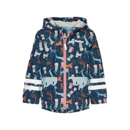 Playshoes Funktionsjacke M&auml;dchen Gr&ouml;&szlig;e 98 marine / hellblau / orange / wei&szlig;