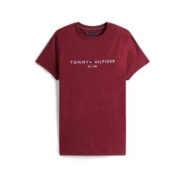 Tommy Hilfiger T-Shirt Herren Gr&ouml;&szlig;e XS karminrot / wei&szlig;