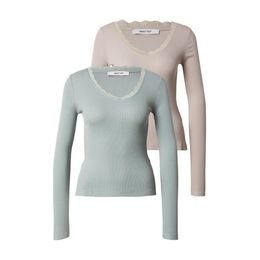 ABOUT YOU Shirt 'Line' Damen Gr&ouml;&szlig;e S beige / mint