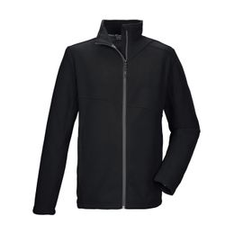 Fleecejacke Killtec "KOW 65 MN FLC JCKT", Herren, Gr. L, schwarz, Oberstoff: 100% Polyester, Jacken, Fleecejacke mit Stehkragen, Kinnschutz und Eingrifftaschen