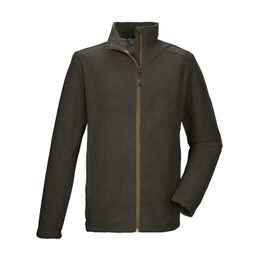 Fleecejacke Killtec "KOW 65 MN FLC JCKT", Herren, Gr. L, braun (olivgr&uuml;n), Obermaterial: 100% Polyester, Jacken Fleecejacke, Fleecejacke mit Stehkragen, Kinnschutz und Eingrifftaschen