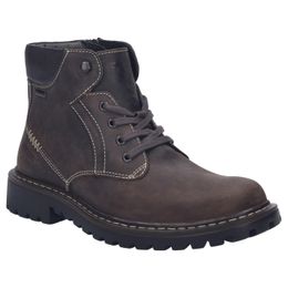 Josef Seibel Herren Schnürboots "Chance 39", Gr. 45moro, Leder, Schuhe, Schnürstiefel, Komfortschuh mit Reißverschluss
