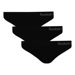 Slip Reebok "KALI", Damen, Gr. L (40), schwarz, Obermaterial: 74% Polyamid, 26% Elasthan, bedruckt, unifarben, eng, Unterhosen, mit flexibler Passform