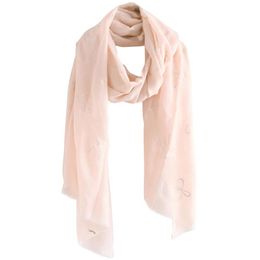 next Schal Damen Größe One Size altrosa / weiß