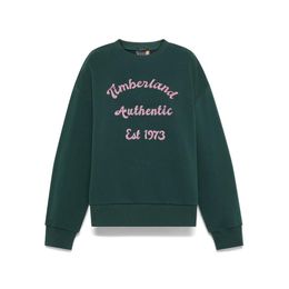 Timberland Sweatshirt Damen Gr&ouml;&szlig;e XL dunkelgr&uuml;n / hellpink