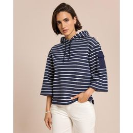 Fiora Blue Hoody mit weiten 3/4-Ärmel