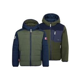 Trollkids Wende-Winterjacke "Sandvika" in Khaki - 42% | Gr&ouml;&szlig;e 116 | Kinderjacken
