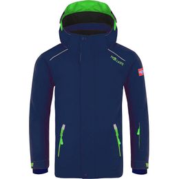 Trollkids Ski-/ Snowboardjacke "Holmenkollen Pro" in Dunkelblau/ Gr&uuml;n - 55% | Gr&ouml;&szlig;e 104 | Kinder-outdoor-jacken