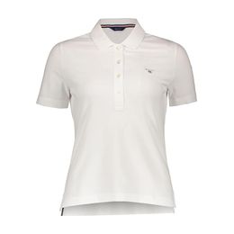Gant Poloshirt in Wei&szlig; - 48% | Gr&ouml;&szlig;e L | Damen-tops