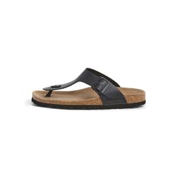 SABOKETS Leder-Zehentrenner in Schwarz - 62% | Größe 46 | Herrensandalen