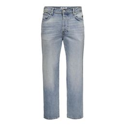 Only & Sons ONLY & SONS Herren Loose-fit-Jeans "ONSFADE LOOSE WB 6778 A14 DNM NOOS", blau, Gr. 33, clean, Denim/Jeans, Obermaterial: 100% Baumwolle, Jeans