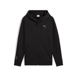 Puma Athletic Zip-Up Hoodie 'Pumatech' male Black size XS