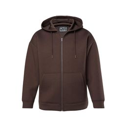 STHUGE Zip-Up Hoodie male Brown size 3XL