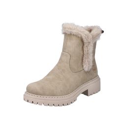 Rieker Stiefelette Damen Gr&ouml;&szlig;e 43 beige Winterschuhe